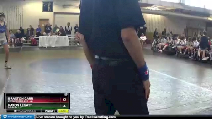 125 lbs 2nd Wrestleback (8 Team) - Braxton Carr, Pennsylvania Red vs ...