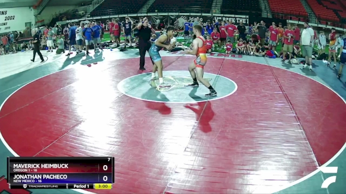 165 lbs Quarters & Wb (16 Team) - Maverick Heimbuck, Oregon 1 vs ...