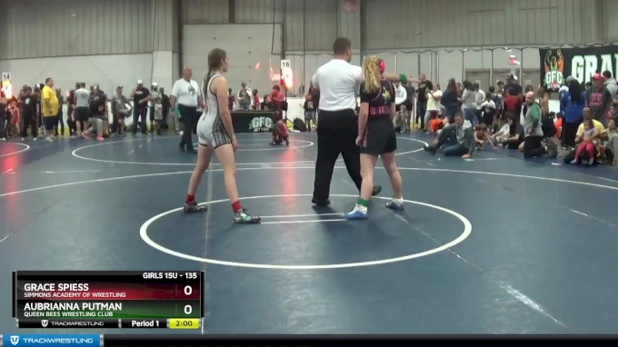 135 lbs Cons. Semi - Aubrianna Putman, Queen Bees Wrestling Club vs ...