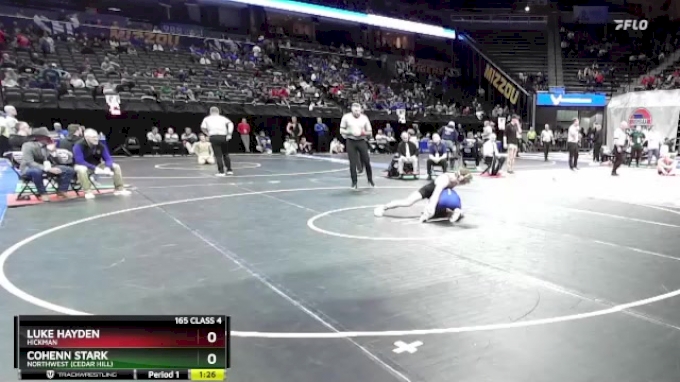 165 Class 4 lbs Quarterfinal - Luke Hayden, Hickman vs Cohenn Stark ...
