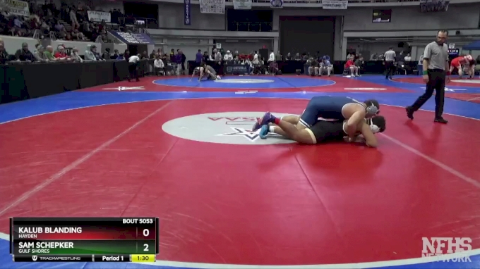 5A 285 lbs Quarterfinal - Kalub Blanding, Hayden vs Sam Schepker, Gulf ...