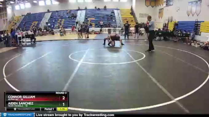 170 lbs Round 3 (8 Team) - Aiden Sanchez, Team Osceola vs Connor ...