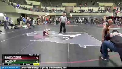 55 lbs Round 5 - Coy Wilson, Grapplers vs Shaelyn Thomas, Lakeville ...