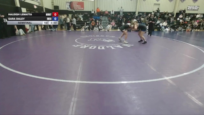 145 Open Semifinal - Sara Daley, Iowa Western CC vs Haleigh Lematta ...