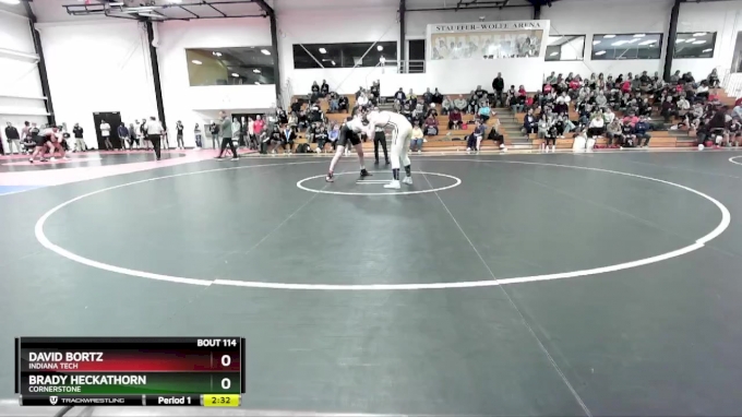 184 lbs Champ. Round 2 - David Bortz, Indiana Tech vs Brady Heckathorn ...