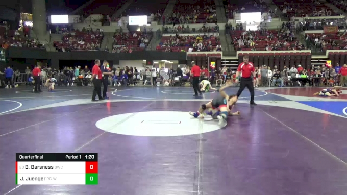 137 lbs Quarterfinal - Blake Barsness, Baker Wrestling Club vs Joe ...