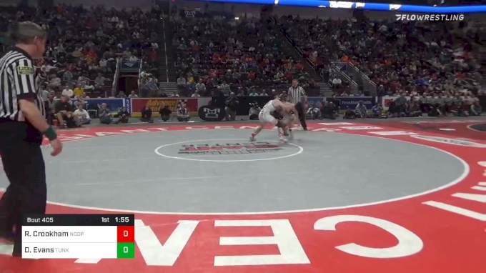 126 lbs Semifinal - Ryan Crookham, Notre Dame GP vs David Evans ...