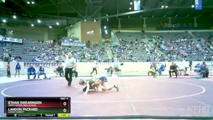 120 lbs Champ. Round 1 - Ethan Swearingen, West Carter High School vs ...