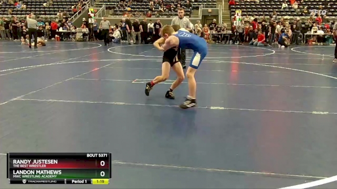 90 lbs Cons. Round 3 - Landon Mathews, MWC Wrestling Academy vs Randy ...