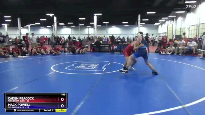 149 lbs Semis & 3rd Wb (16 Team) - Caden Peacock, Minnesota Blue vs ...