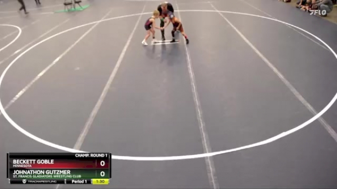 Champ. Round 1 - Beckett Goble, Minnesota vs Johnathon Gutzmer, St ...