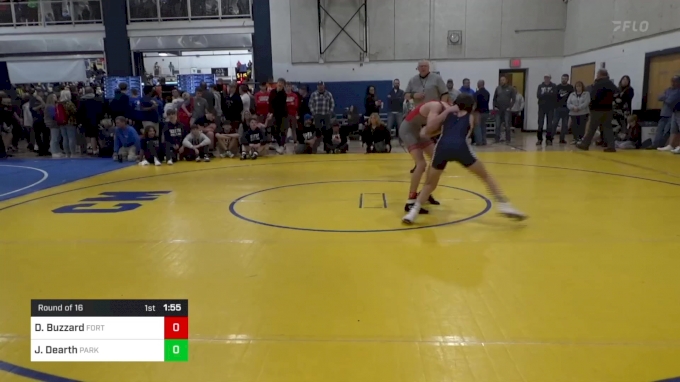 114 lbs Round Of 16 - Drake Buzzard, Fort Cherry vs Jordan Dearth ...