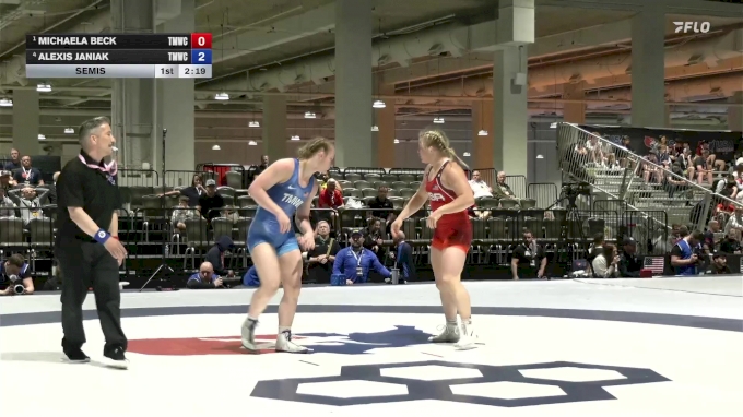 59 lbs Semis - Michaela Beck, Titan Mercury Wrestling Club (TMWC) vs ...