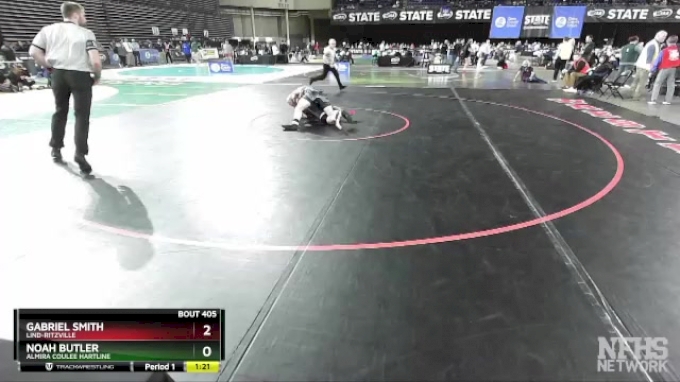 1B/2B 215 1st Place Match - Noah Butler, Almira Coulee Hartline vs ...