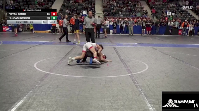 76 lbs Cons. Round 2 - Lucas Rosner, Tonganoxie vs Kyan Smith, Maize