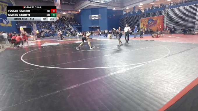 144 lbs Cons. Round 1 - Simeon Barrett, Grassfield vs Tucker Pazinko ...