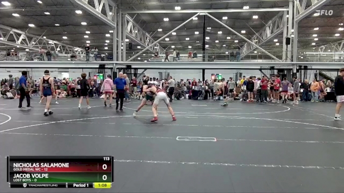 113 lbs Placement (4 Team) - Nicholas Salamone, Gold Medal WC vs Jacob ...