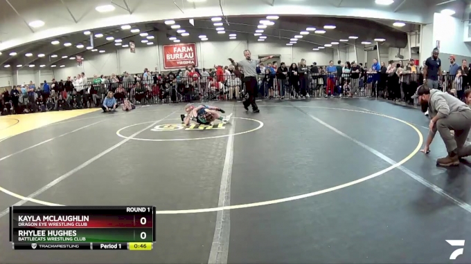 45-47 lbs Round 1 - Kayla McLaughlin, Dragon Eye Wrestling Club vs ...