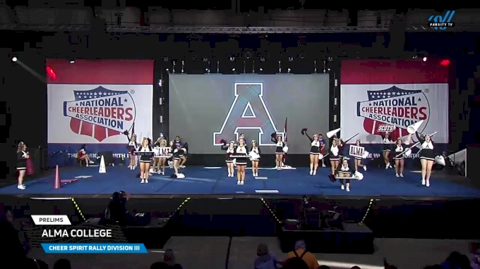 Alma College [2025 Cheer Spirit Rally Division III Prelims] 2025 NCA ...