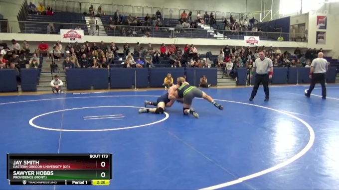 197 lbs Semifinal - Sawyer Hobbs, Providence (Mont.) vs Jay Smith ...