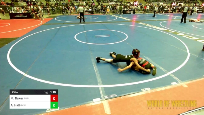 73 lbs Round Of 16 - Maddox Baker, Purler Wrestling, Inc vs Alex Hall ...