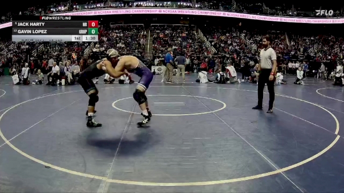 4A 190 lbs Quarterfinal - Jack Harty, Northern Guilford High School vs ...