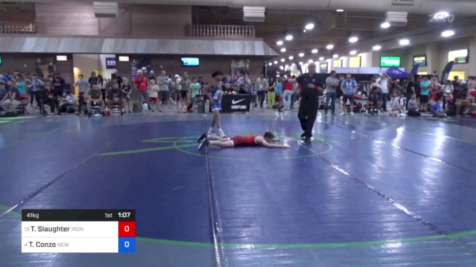 41 kg Rnd Of 16 - Titus Slaughter, Ironclad Wrestling Club vs Tyler ...