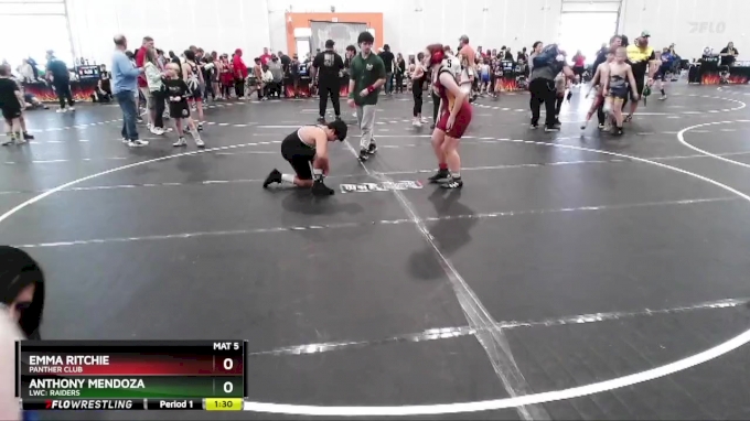 140 lbs Round 3 - Anthony Mendoza, LWC: Raiders vs Emma Ritchie ...