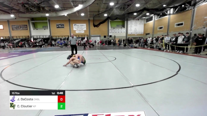 157 lbs Consi Of 16 #2 - Jordan DaCosta, Cumberland vs Colby Cloutier ...