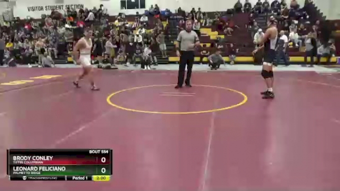 175 lbs Champ. Round 3 - Brody Conley, Tiffin Columbian vs Leonard ...