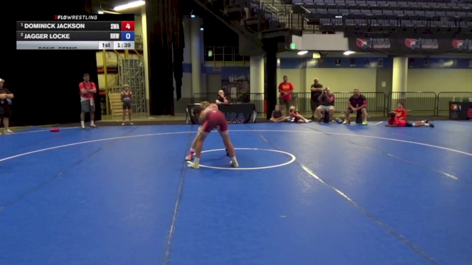 92 lbs Cons. Semis - Dominick Jackson, Summit Wrestling Academy vs ...
