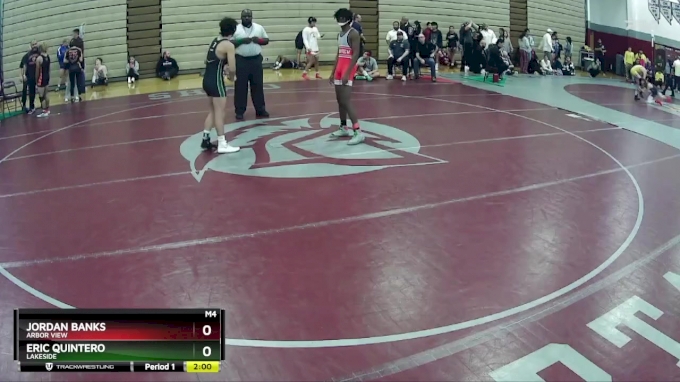 132 lbs Champ. Round 2 - Jordan Banks, Arbor View vs Eric Quintero ...
