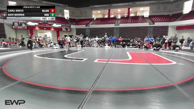 105 lbs Semifinal - Carli Sisco, Mcloud HS Girls vs Davi Morris, Norman ...