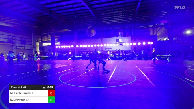 113 lbs Consi Of 8 #1 - Maddox Lechman, Bear Cave WC vs Charles Crowson ...