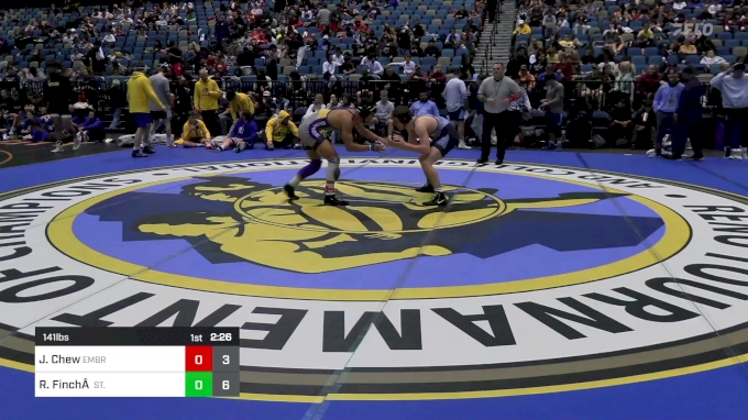 141 lbs Rr Rnd 1 - Jonah Chew, Embry-Riddle Aeronautical University vs ...