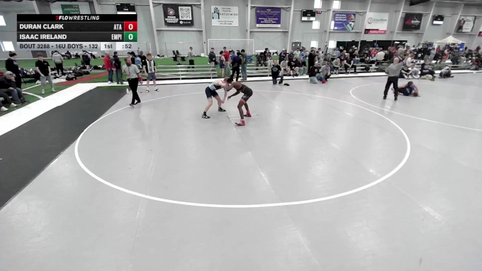 16U Boys - 132 lbs Cons. Round 4 - Isaac Ireland, Empire vs Duran Clark ...