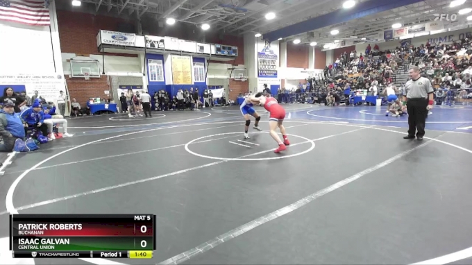 150 lbs Champ. Round 1 - Isaac Galvan, Central Union vs Patrick Roberts ...