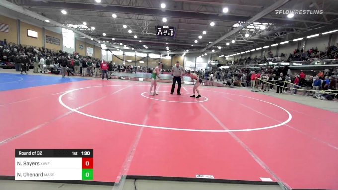 113 lbs Round Of 32 - Nathan Sayers, Xaverian vs Nicholas Chenard ...