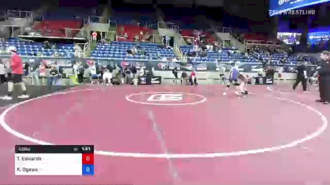 120 lbs Consi Of 32 #1 - Ty Edwards, Illinois vs Kekoa Ogawa, California