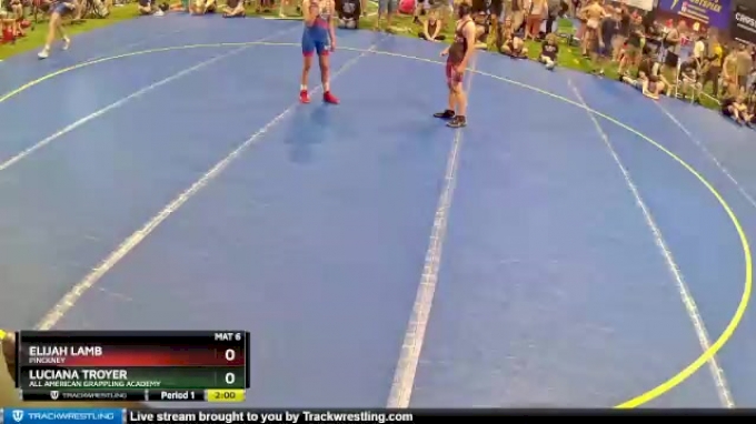 92 lbs Round 1 - Elijah Lamb, Pinckney vs Luciana Troyer, All American ...