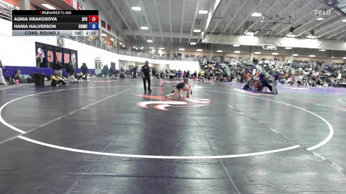 131 lbs Cons. Round 3 - Hania Halverson, Colorado Mesa University vs ...