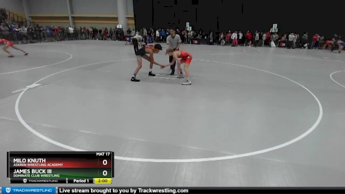 126 lbs Champ. Round 1 - James Buck Iii, Dominate Club Wrestling vs ...