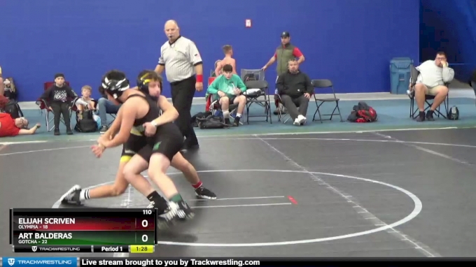 110 lbs Round 9 (10 Team) - Art Balderas, Gotcha vs Elijah Scriven, Olympia