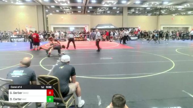 157 lbs Consi Of 4 - Gideon Gerber, Oakdale vs Devan Carter, Mat Demon WC