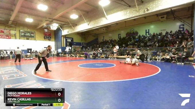 215 lbs Semifinal - Diego Morales, Palm Desert vs Kevin Casillas, Capo ...