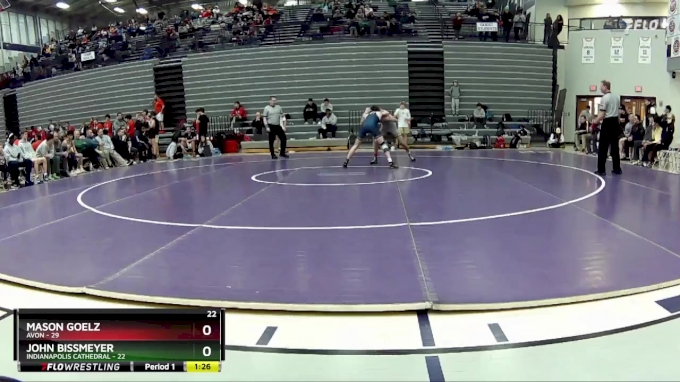 120 lbs Semis & 1st Wrestleback (8 Team) - Mason Goelz, Avon vs John ...
