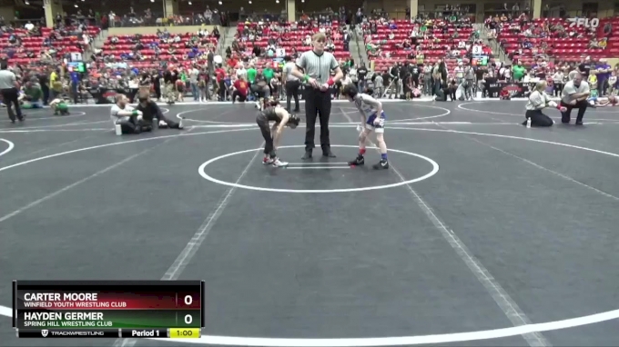 52 lbs Quarterfinal - Carter Moore, Winfield Youth Wrestling Club vs ...