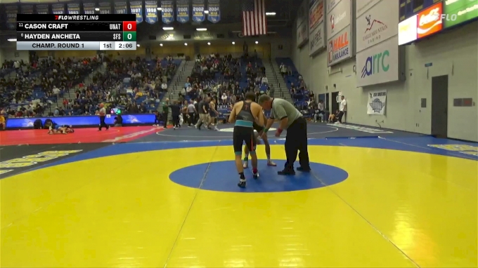 125 lbs Champ. Round 1 - Cason Craft, Unattached vs Hayden Ancheta, San ...