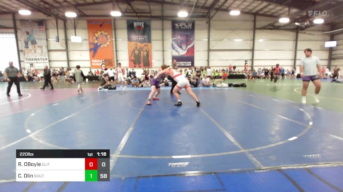 220 lbs Rr Rnd 1 - Riley OBoyle, Elite NJ HS Black vs Caeden Olin, Team ...