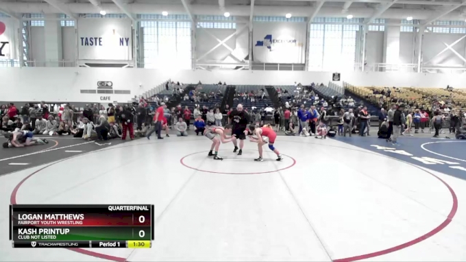 113 lbs Quarterfinal - Kash Printup, Club Not Listed vs Logan Matthews ...